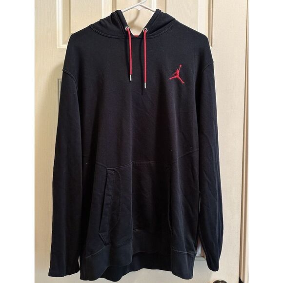 Jordan | Shirts | Air Jordan Xl Black Embroidered Jumpman Logo Hoodie ...